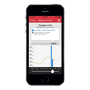 Radio Thermostat CT80 7-Day Programmable Thermostat (WiFi Enabled), iOS & Android App Controls