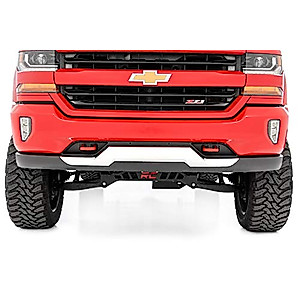 Rough Country Forged Tow Hooks for 2014-2018 Chevy Silverado 1500 | Red - RS134