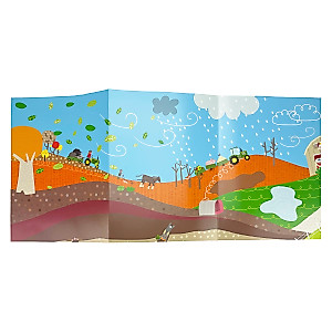 Farm - 500 Stickers and Puzzle Activities: Fold Out and Play! (John Deere: Children's Interactive Fold Out and Play Puzzle Activity Book)