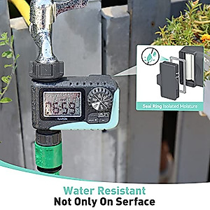 RAINPOINT Sprinkler Timer Outdoor, Water Timer for Garden Hose Faucet, Programmable Water Timer with Rain Delay/Manual, V2, 2023 Release
