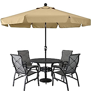 ABCCANOPY Premium Patio Umbrellas 10' Khaki