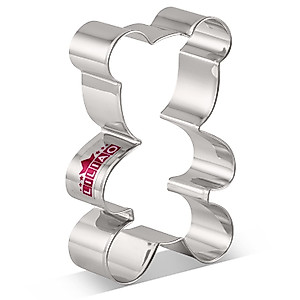 LILIAO Teddy Bear Cookie Cutter for Baby Shower - 2.7 x 3.9 inches - Stainless Steel