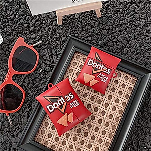 YLFYSF Airpods Pro Silicone Case 3D Cartoon Funny Cute Cover Compatible for Apple Airpods Pro [Snacks Food Series 1] (Tortilla Chips Doritos)