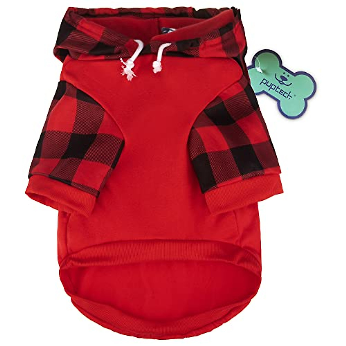 PUPTECK Christmas Dog Hoodie Pet Clothes Sweaters with Hat Hooded Winter Coat