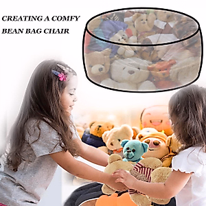 Giant Sherpa Bean Bag Chair Cover, Ultra Soft Bean Bag Bed (No Filler, Cover only), Large Round Soft Fluffy Bean Bag for Adults, Machine Washable Big Size Bean Bag Covers