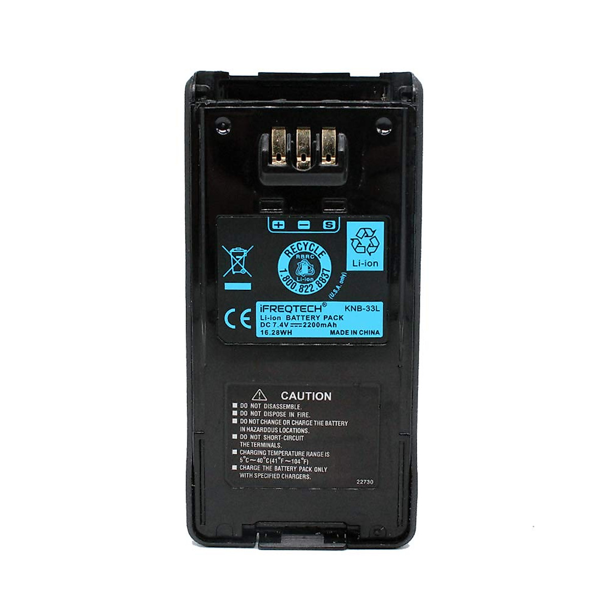 IFREQTECH KNB-33L 2200mAh Replacement Battery Compatible for TK-2180 TK-3180 TK-5410 TK- 5210 TK-5310 NX410 NX411 Radio-Replacement KNB-33L KNB-41NC Battery