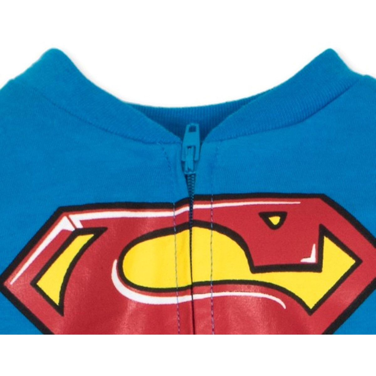 WARNER BROS Justice League Superman Infant Baby Boys Zip Up Cosplay Costume Coverall and Cape 18 Months