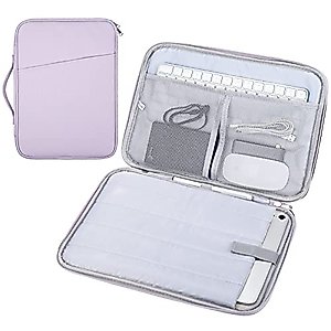 12.9 Inch Tablet Sleeve Bag, iPad Pro 12.9 Tablet Carrying Case for iPad Pro 12.9 M2/M1/2022-2018, 13" iPad Pro M4/iPad Air M2 2024, Samsung Galaxy Tab S8/S7+/Plus/FE/Tab Pro S 12.2" Pouch Bag, Purple