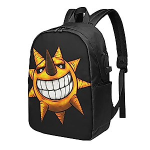 WAYOQI Soul Eater Laptop Backpack College Backpack Waterproof Durable Business Backpack With Usb Port Work Travel Casual Daypack 17 Inch