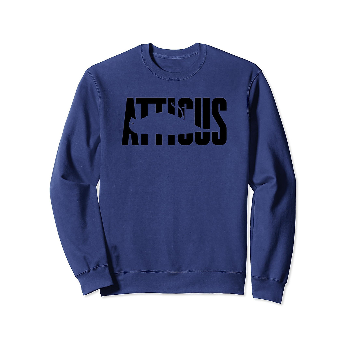 ATTICUS Punchout Crewneck Sweater (Black Print) Sweatshirt