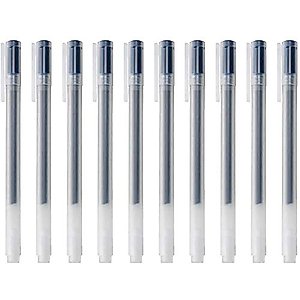 MUJI Gel Ink Ballpoint Pens 0.38mm Blue-black 10pcs