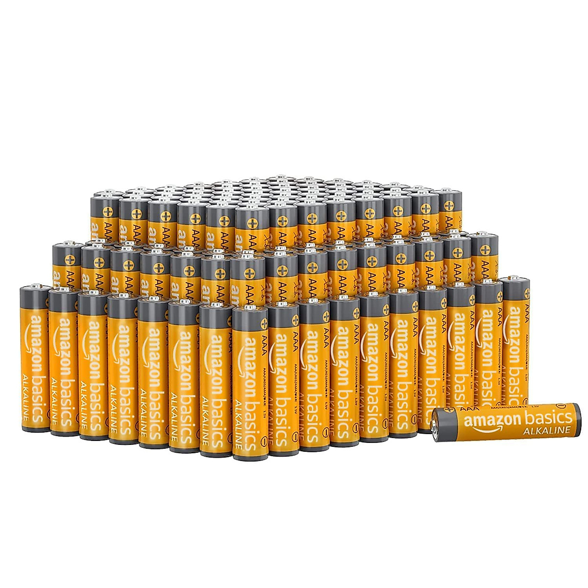 Amazon Basics 100 Pack AAA High-Performance Alkaline Batteries, 10-Year Shelf Life, Easy to Open Value Pack & 48 Pack AA High-Performance Alkaline Batteries, 10-Year Shelf Life