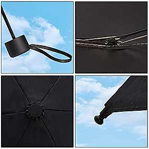 Allfourior Small Mini Travel Umbrella Compact Lightweight Portable Parasol Outdoor Sun&Rain Umbrellas