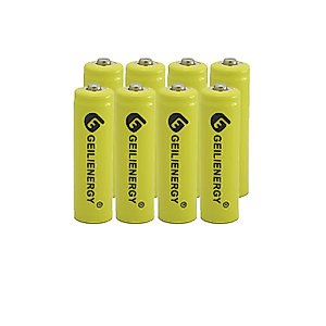 GLEPOWEER 8 Pack Solar Light AA Rechargeable Batteries Ni-CD 600mAh,NiCd AA Rechargeable Batteries Compatible for Solar Lights Solar Lamp