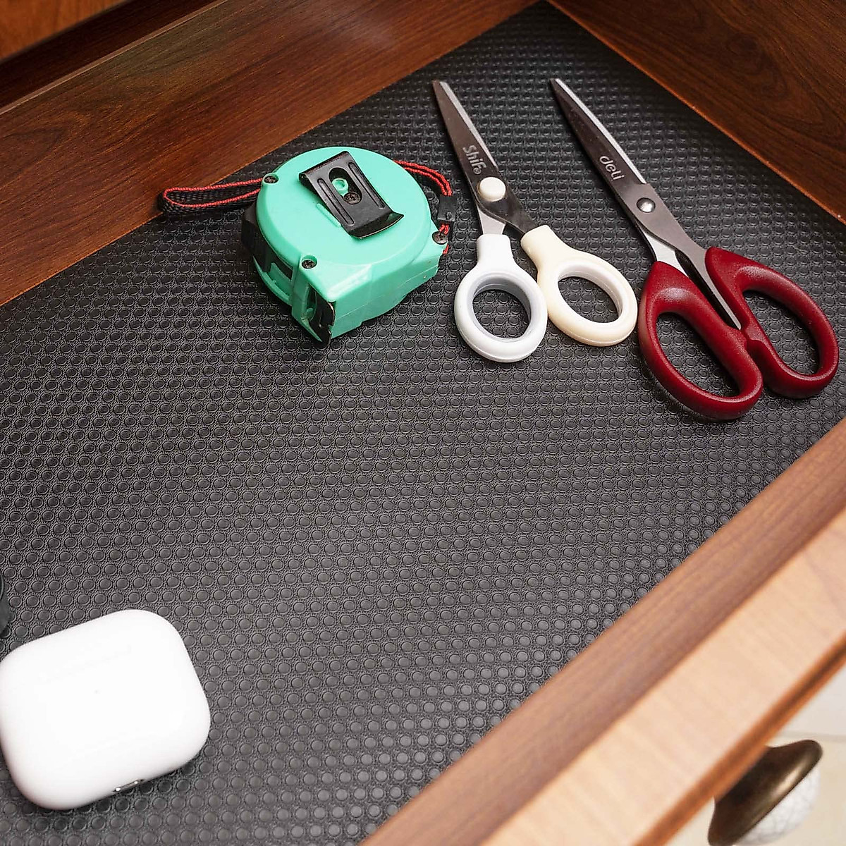 Bloss Shelf Liner 12In*6.5Feet + Black Cabinet Liner 12In*20Feet