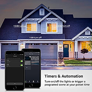 Lepro Smart LED Light Bulbs, Compatible with Alexa & Google Home, 60 Watt Equivalent, Dimmable with App, Warm White 2700K, No Hub Required, A19 E26, 2.4GHz WiFi Only, Pack of 2