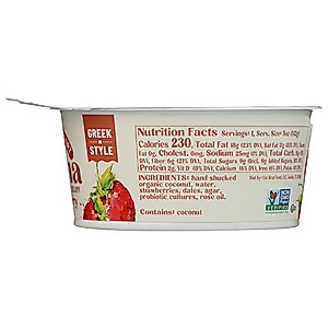 CULINA Strawberry Rose Coconut Yogurt, 5 OZ