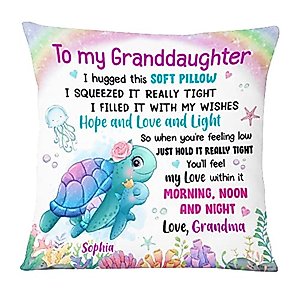 Granddaughter Grandson Sea Animals Hug This Pillow