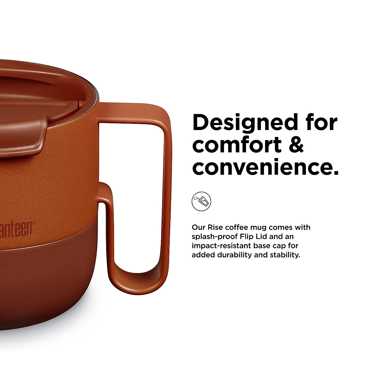 Klean Kanteen Rise 14oz Mug - Stainless Steel with Flip Lid - Autumn Glaze