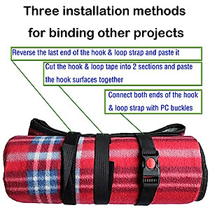 Vukgahao French Door Fridge Lock Multifunctional Baby Cabinet Lock for Refrigerators Cabinets RV Cable Tie Best Gifts for Child Safety Products Black 2 Pack