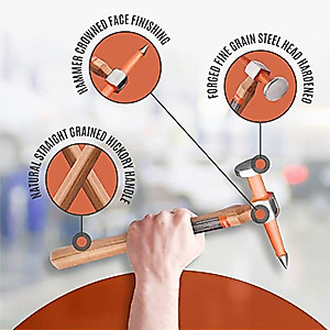 Harden Hammer | Auto Body Repair Hammer (12.5” x 5.7” x 1.54” crowned face hammer)