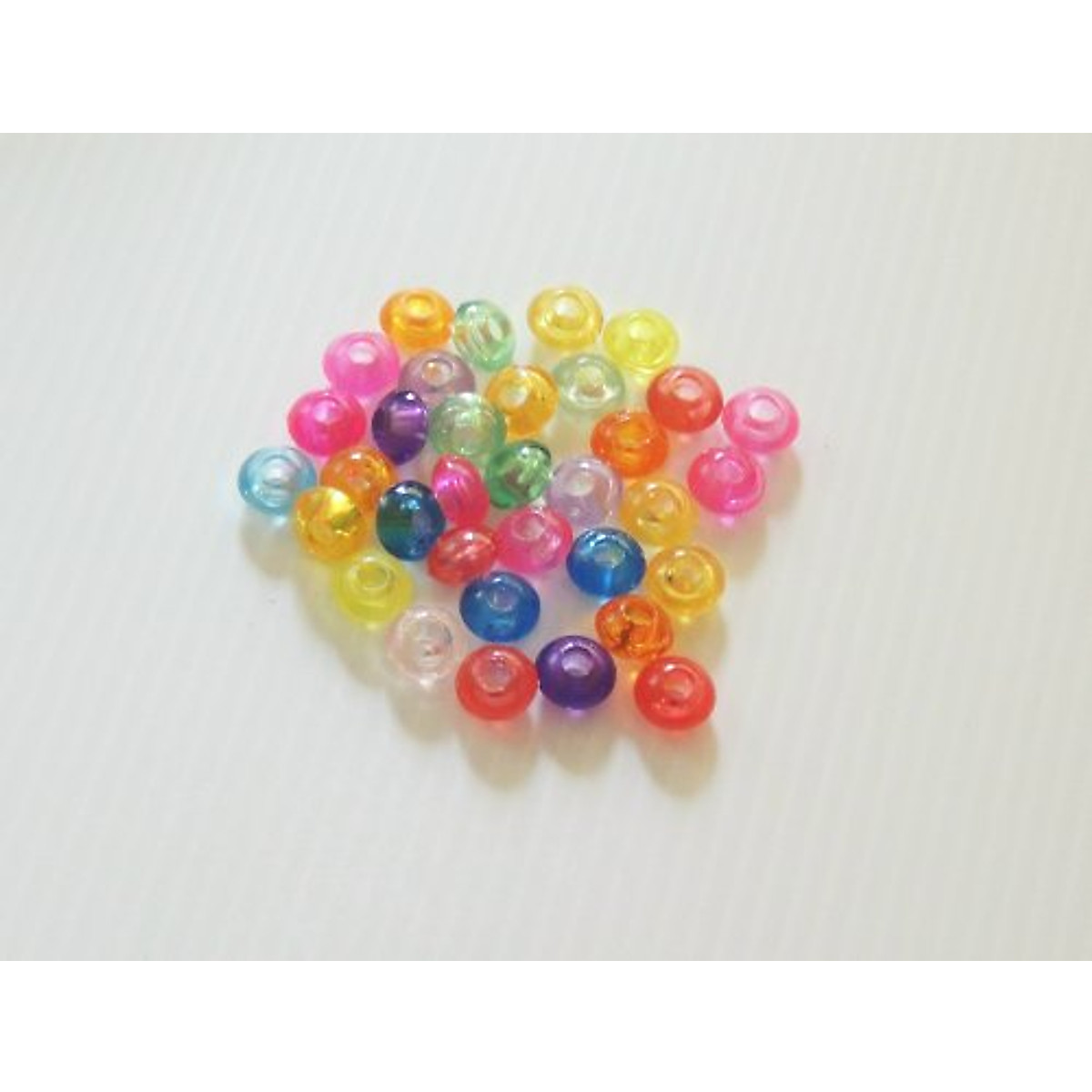 Semi-flat Transparent Acrylic Beads Bird Toy Parts 100 Pieces