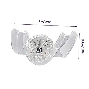 Brush Holder with Travel Halloween Glitter Dentures Glitter Strange Teeth Led Glitter Braces Color Novelty Teeth Veneer Teeth