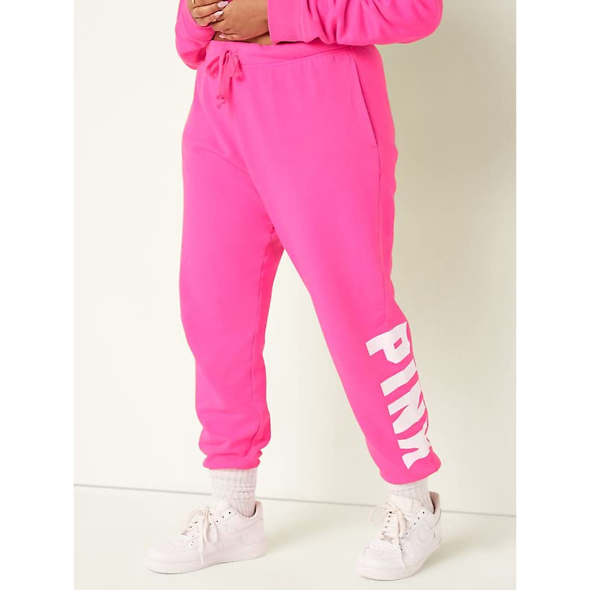 Victoria's Secret Pink Everyday Lounge Relaxed Jogger, Atomic Pink Wash, Large