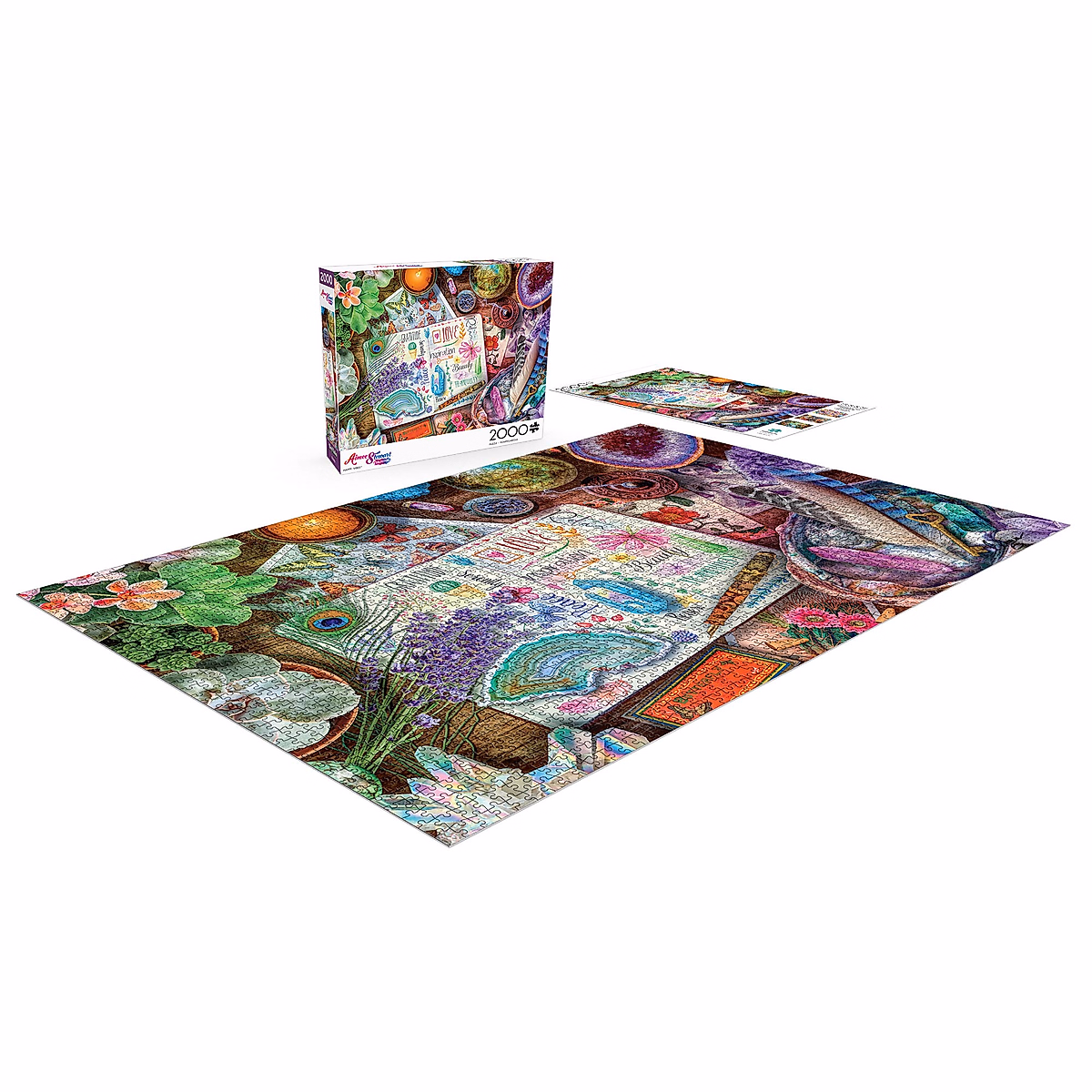Buffalo Games - Aimee Stewart - Happy Vibes - 2000 Piece Jigsaw Puzzle for Adults Challenging Puzzle Perfect for Game Nights - 2000 Piece Finished Size is 38.50 x 26.50
