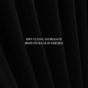 JORSEYSCUR Luxurious Blackout Curtains for Living Room Soft Velvet Pom Pom Curtains for Bedroom,Room Darking Window Drapes,Christmas Decorative, Rod Pocket Top,Set of 2 Panels，Pure Black (52W×84L)×2