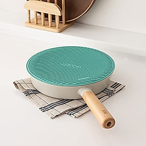 cusinine Silicone Microwave Mats, 2 Pack, Heat Resistant up to 570°F, 10 inches (Mint)