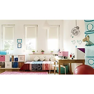 VIVI- 8 in. Wall Mount Swivel Fan with Folding Arm (Walnut)