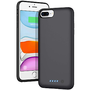 AONIMI Battery Case for iPhone 6s Plus/6 Plus/7 Plus/8 Plus, [8500mAh] Portable Charging Case Rechargeable Extended Battery Pack Protective Charger Case for iPhone 6 Plus/7 Plus/8 Plus Black