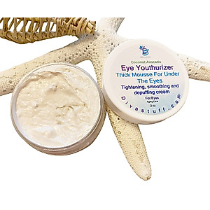 Diva Stuff Coconut and Avocado Eye Youthurizer, Thick Melt Mousse For Under The Eyes, Tightens, Lifts, Smooths and Depuffs, 2 oz