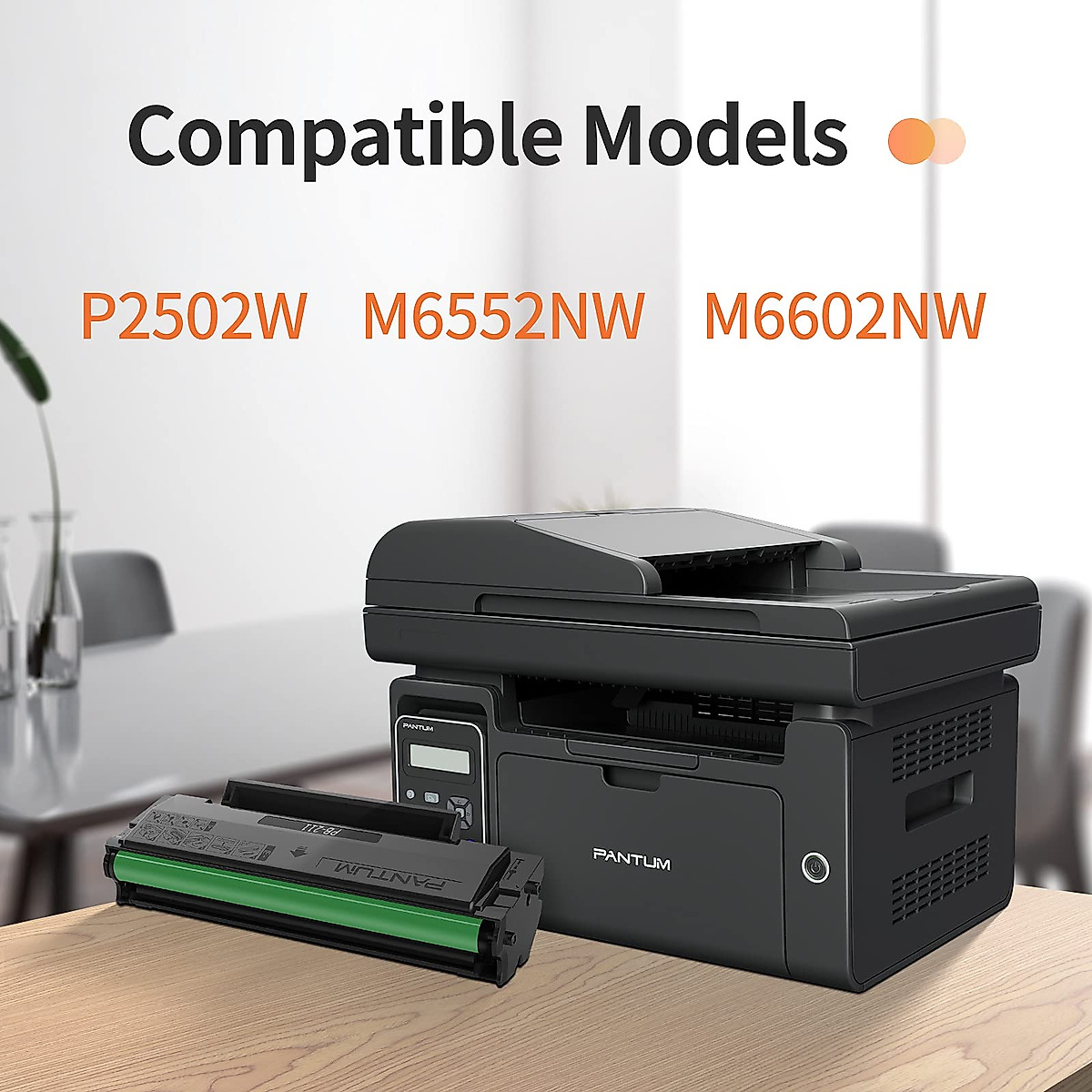 PANTUM PB-211 Genuine Black Toner Cartridge for P2502W M6552NW M6500NW M6602NW Printers