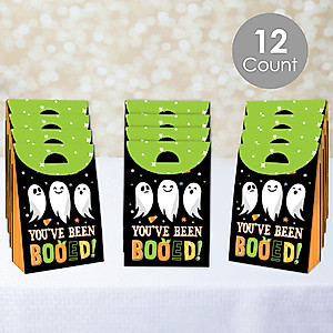Big Dot of Happiness You've Been Booed - Halloween Decorations - Treat Box Party Favors - Halloween Goodie Boxes - Halloween Treat Box - Ghost Party Favor Box- Fall Party Favor Box - Set of 12