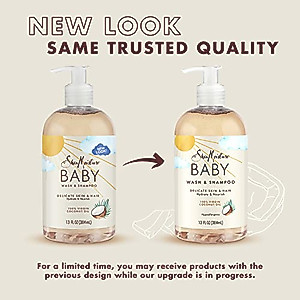 SheaMoisture Baby Wash and Shampoo 100% Virgin Coconut Oil for Baby Skin Cruelty Free Skin Care 13 oz
