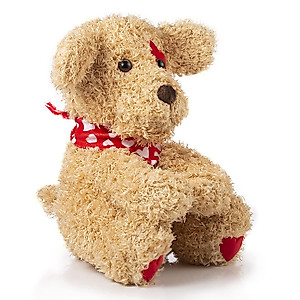 GSUIVER 10" Valentine's Day Valentines Gift for Children Kids, Girlfriend, Boyfriend, Plush Stuffed Animal (2 Pack Puppy)