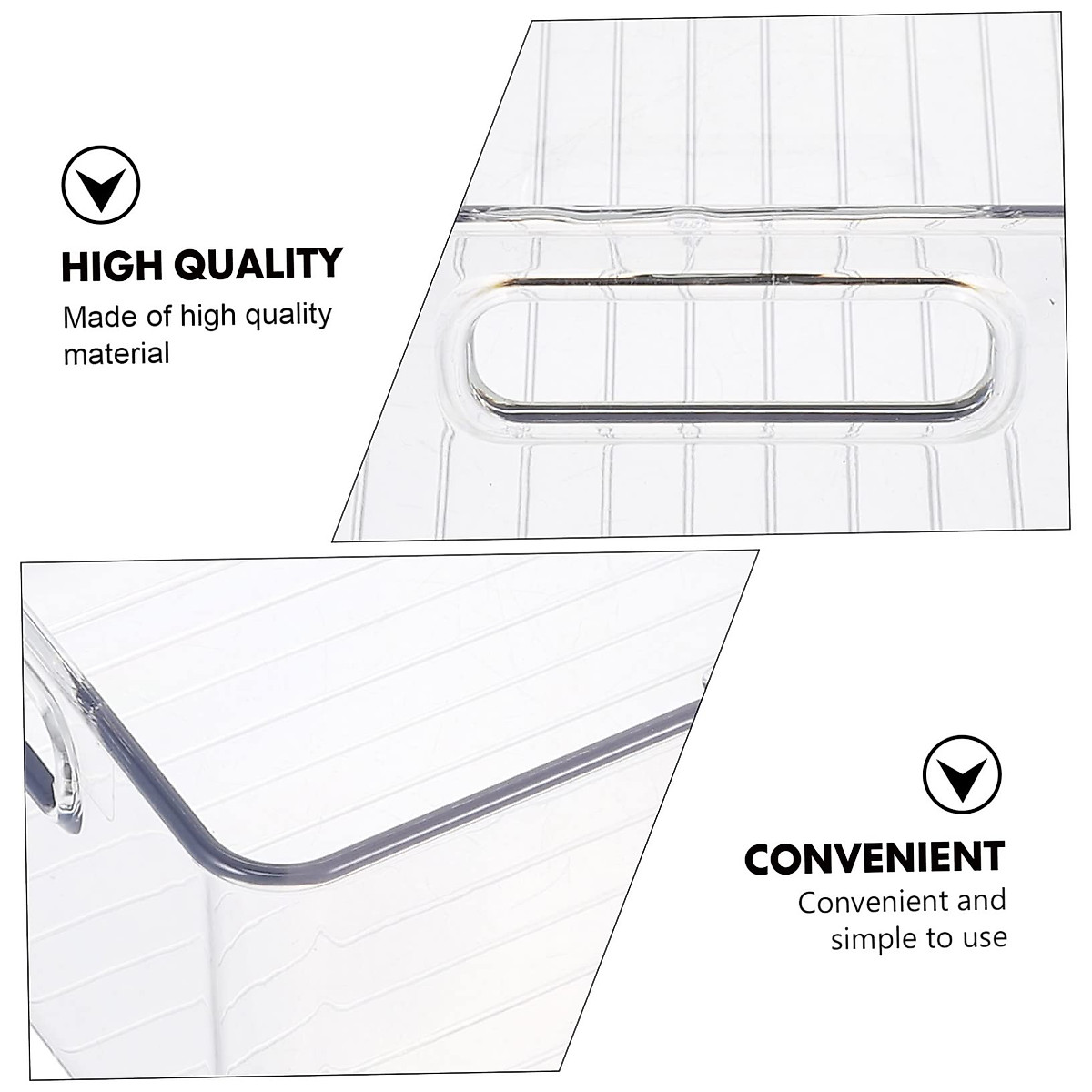 Hoement Home Gadgets Box Box Storage Basket Without Lid Storage Box Books Storage Rack Refrigerator Container The Pet Plastic Containers