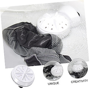 5pcs Rotate Scrubber Ultrasonic Turbines Washing Machine Washing Machine Mini Washer Washing Supplies Travel Washing Machine Mini Cleaner Portable Washer Travel Washer