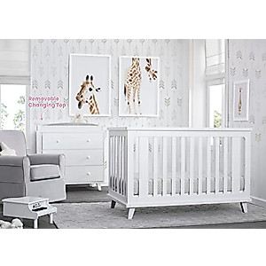 Delta Children Ava 3-in-1 Convertible Baby Crib - Greenguard Gold Certified, White