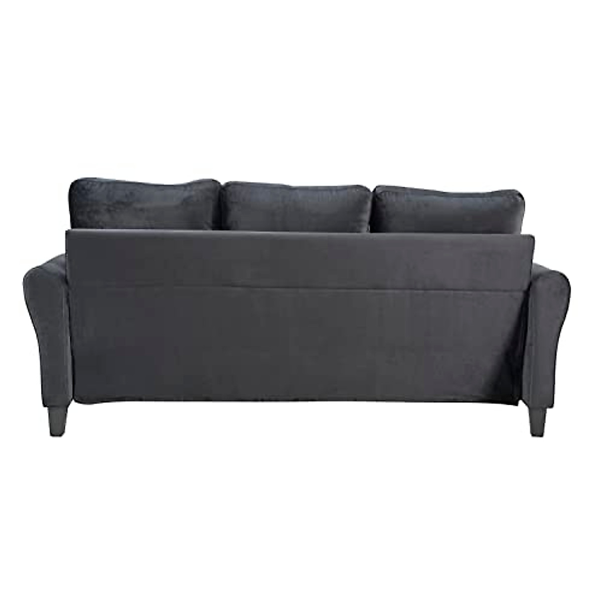 Modern Velvet Couch with 2 Pillow Plus A Classic Wooden Workbench