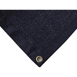 JTsuncover- 90% Heavy Duty Shade Cloth Mesh Sun Block Fabric with Grommets for Garden Cover Flowers Plants Patio Lawn Black 6ft X 16ft