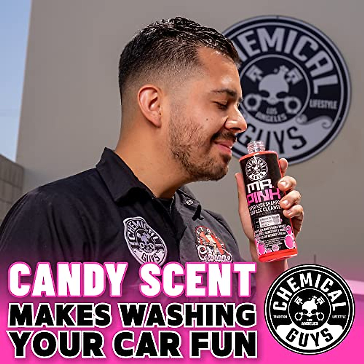Chemical Guys CWS_402 Mr. Pink Foaming Car Wash Soap (Works with Foam Cannons, Foam Guns or Bucket Washes) Safe for Cars, Trucks, Motorcycles, RVs & More, 128 fl oz, Candy Scent