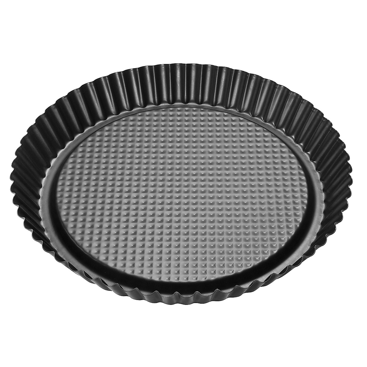 Zenker Non-Stick Carbon Steel Flan/Tart Pan, 11-Inch, grey