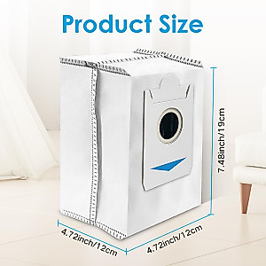 Dust Bag For ECOVACS DEEBOT X2 Omni Robot Vacuum 3L Large Capacity Replacement Bag 6PCS (6 PCS DUST BAG)