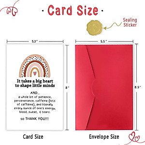 Londue Funny Thank You Gifts Cards for Women Men, Teacher Appreciation Cards, Thank You Card for Teacher Boss Doctor, Friend Teacher Employee Nurse Appreciation Gifts, Encourage Thanks Greeting Card