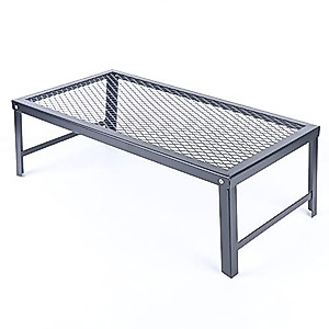 Folding Campfire Grill with Legs, Portable Camp Grill Grate, over Fire Camping Grill, for Outside Picnic BBQ