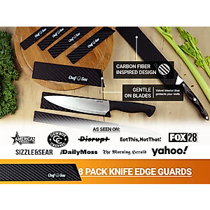 Chef Sac Chef Knife Roll Bag Case with 8-Pack Knife Guards Included