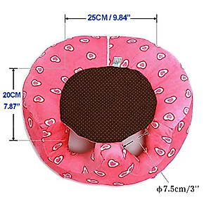 ANPPEX Baby Support Seat, Cute Baby Sofa Chair for Sitting Up, Comfy Plush Infant Seats with Stuffing Inside for 3-12 Months Baby